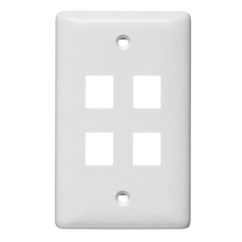 Conectividad - Hubbell - Face Plates 1, 2 y 4 puertos - EVEC S.A.